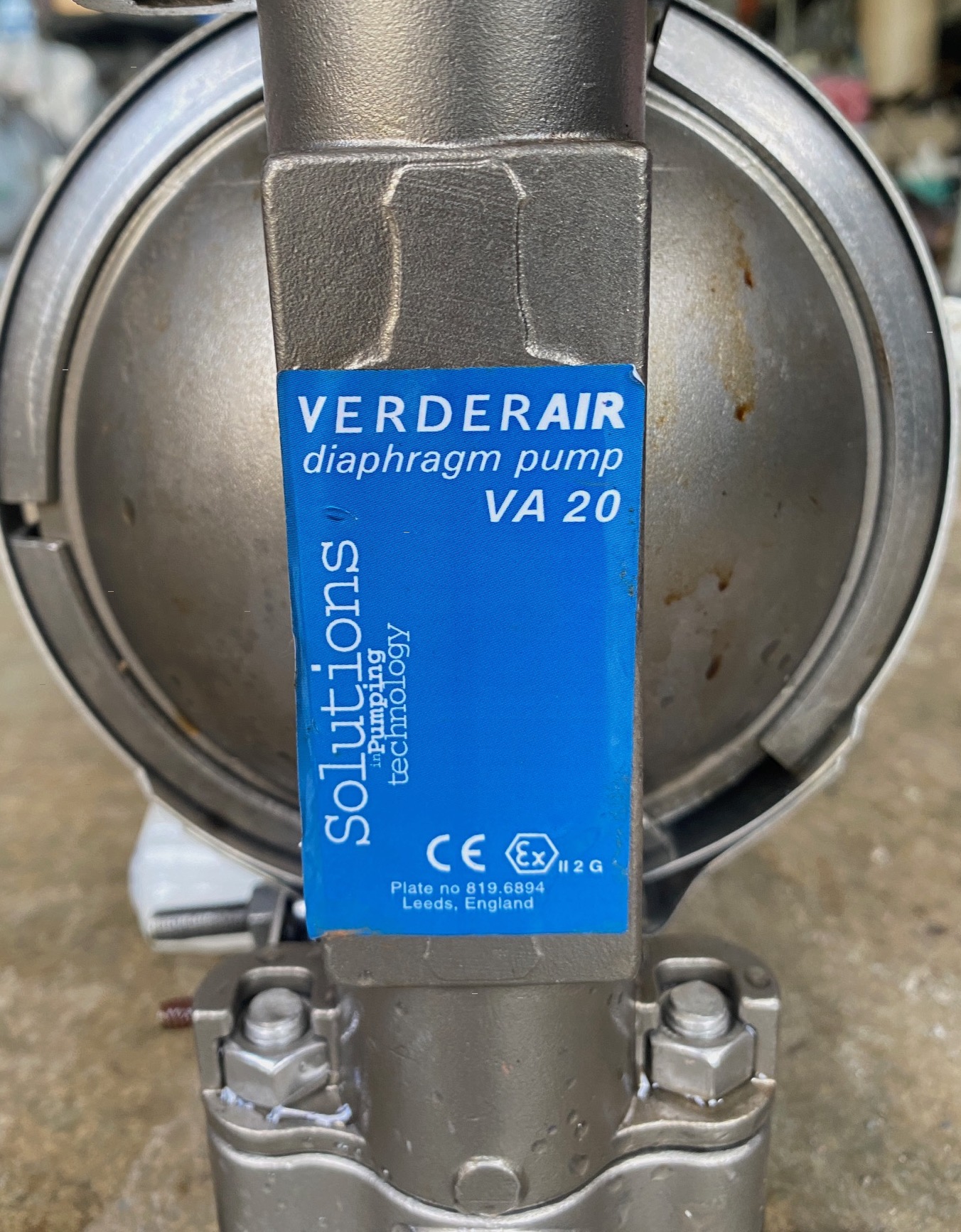 英國VERDER PUMP VA20 (6分口徑)不鏽鋼氣動隔膜幫浦/耐酸鹼幫浦-用途:可輸送酸鹼液,化學液/酒精溶劑等 | 蝦皮購物