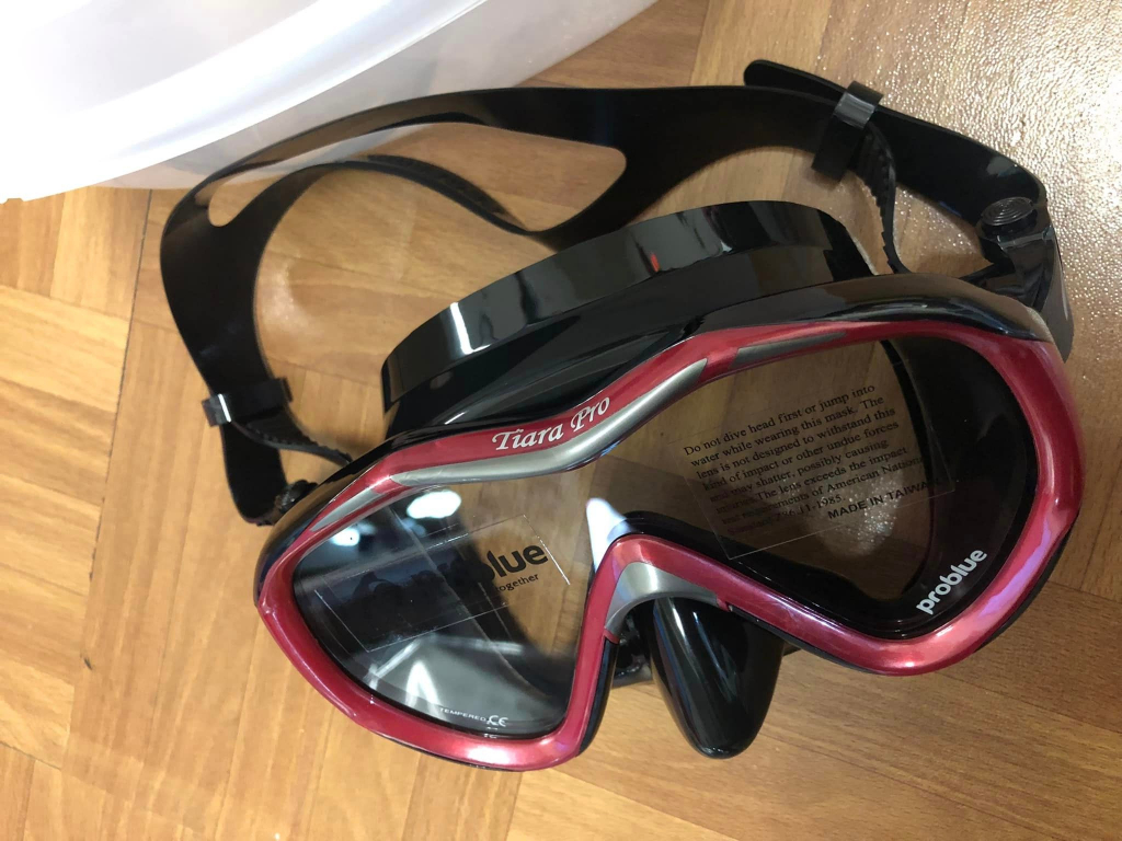 游龍潛水 PROBLUE MS-A148B Tiara Pro 專業型 黑矽膠單面鏡 潛水單面鏡 | 蝦皮購物