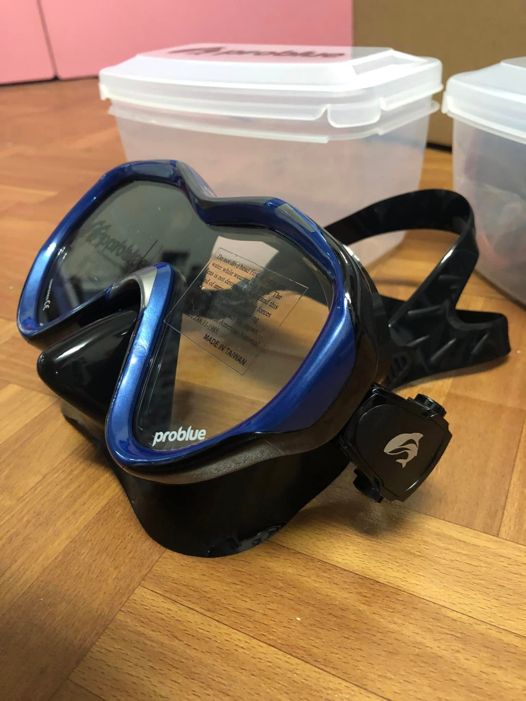 游龍潛水 PROBLUE MS-A148B Tiara Pro 專業型 黑矽膠單面鏡 潛水單面鏡 | 蝦皮購物