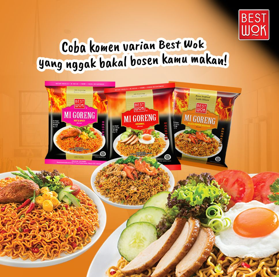 24H快速出貨~🔥現貨🔥【印尼】BESTWOK 黑胡椒海鮮味乾拌麵 香辣風味乾拌麵 傳統風味乾麵 單包 5入 食尚東南亞 | 蝦皮購物