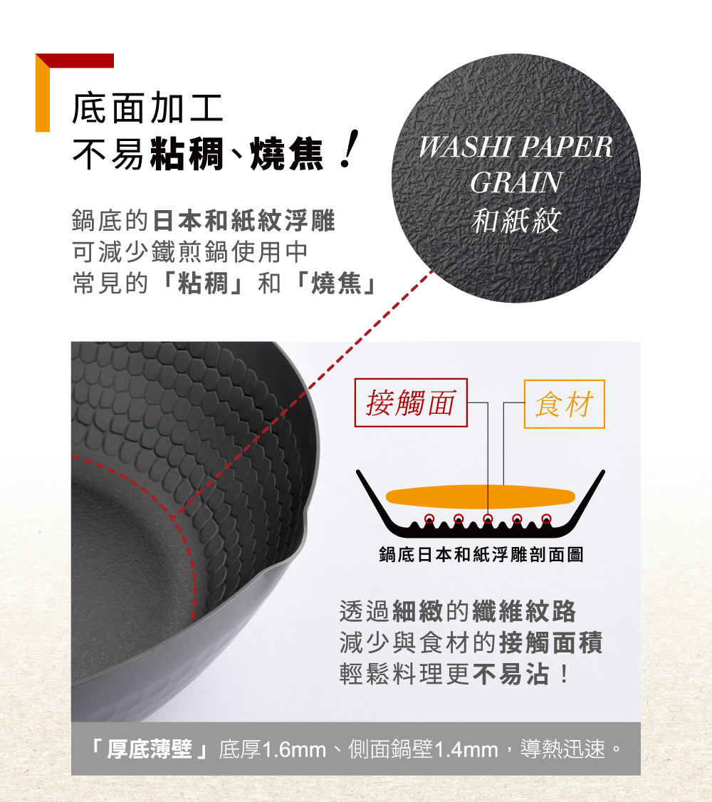 Arnest eN 28cm無塗層深炒鐵鍋 物理不沾 炒鍋神器 日本製 | 蝦皮購物