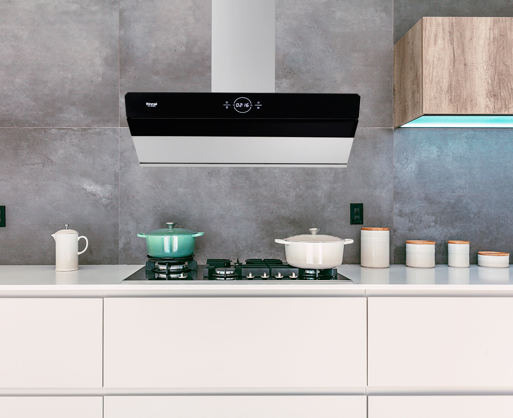 【KIDEA奇玓】林內牌 RH-S9300A 近吸式感應降噪90cm排油煙機 延遲關機 感應喚醒 自動開關門板 雙馬達 | 蝦皮購物