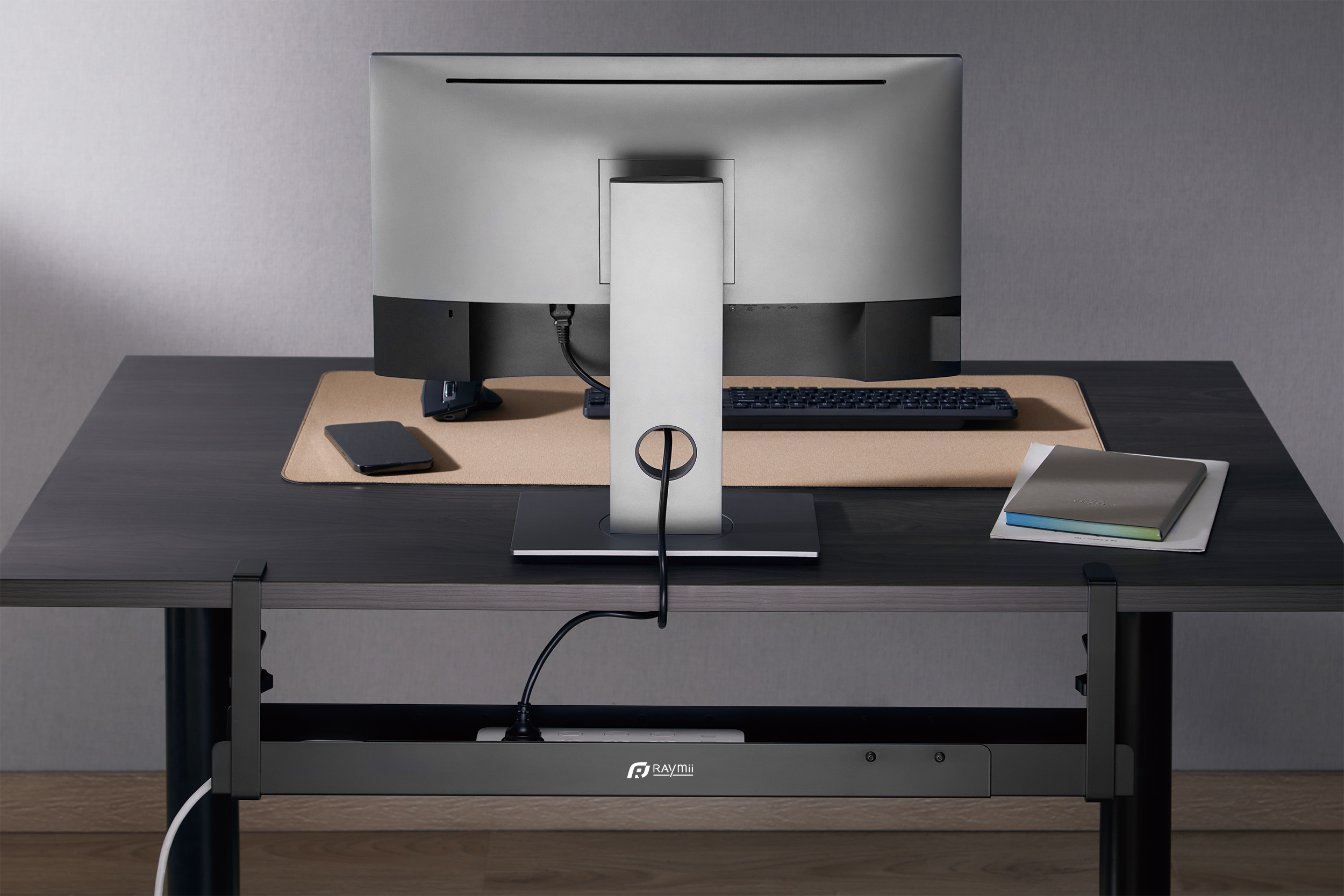 【瑞米 Raymii】 LSA-49 夾桌式 可伸縮桌下多功能理線盒 理線槽 收納盒 電纜管理 線材收納 | 蝦皮購物