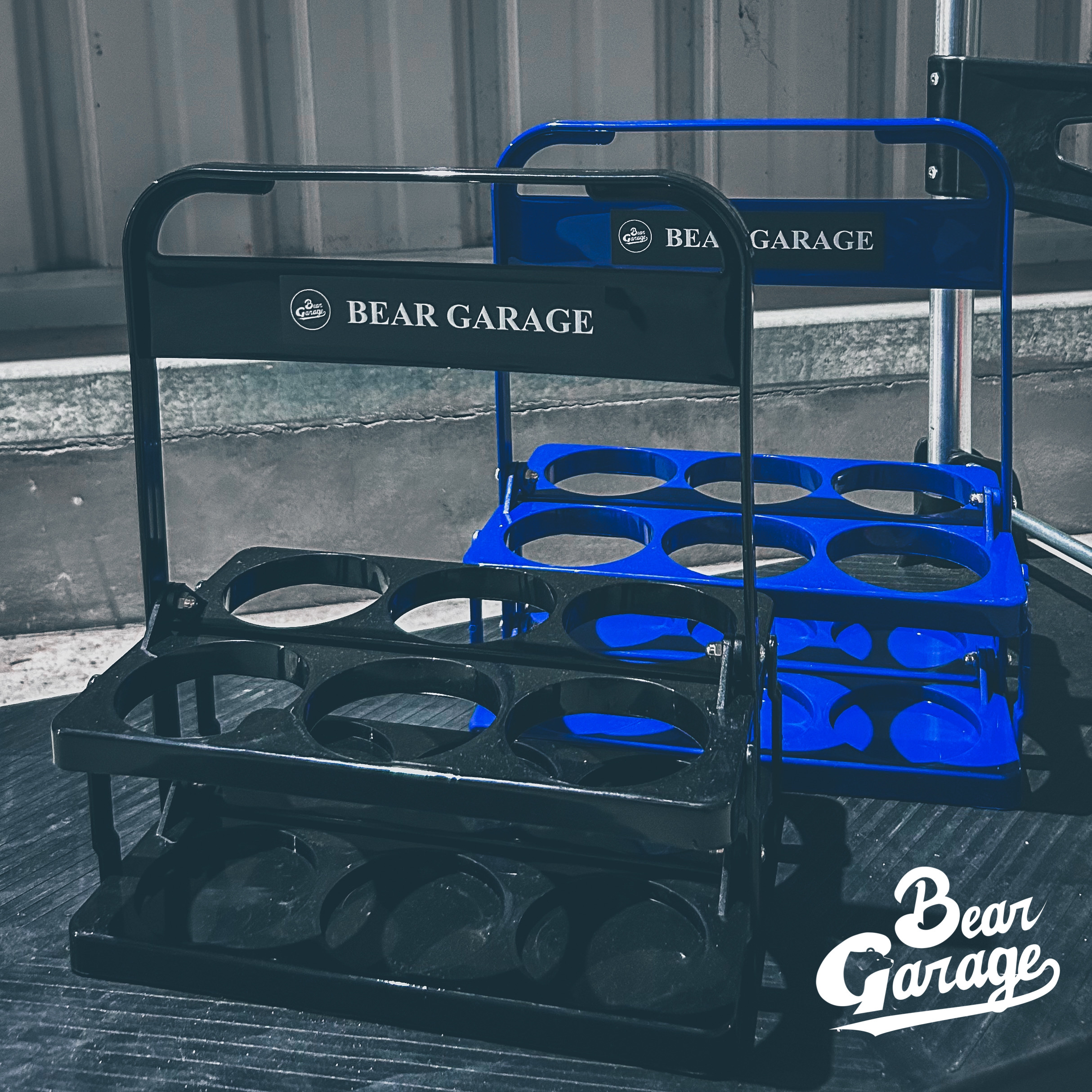【BEAR GARAGE】洗車藥水提籃 摺疊提籃 藥水架 噴瓶收納 洗車藥劑 泡沫噴壺 野餐籃 飲料提籃 啤酒籃 | 蝦皮購物