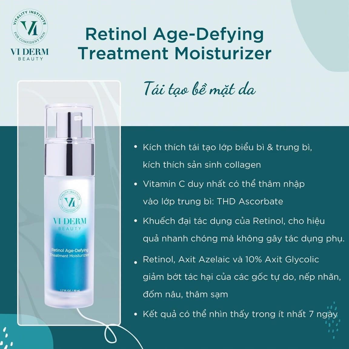[LYCA] 現貨 VI DERM Retinol Age-Defying Treatment Moisturizer | 蝦皮購物