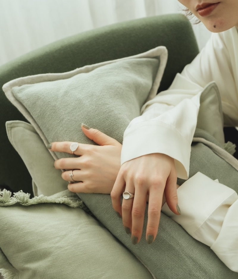 【24H出貨】日單S925銀日系簡約氣質天然石開口指環戒指 日系飾品 | 蝦皮購物