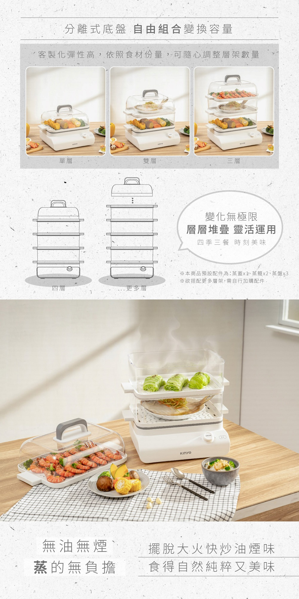 【KINYO】多功能智慧鮮蒸鍋18L(STM-6598)【楊桃美食網】 | 蝦皮購物