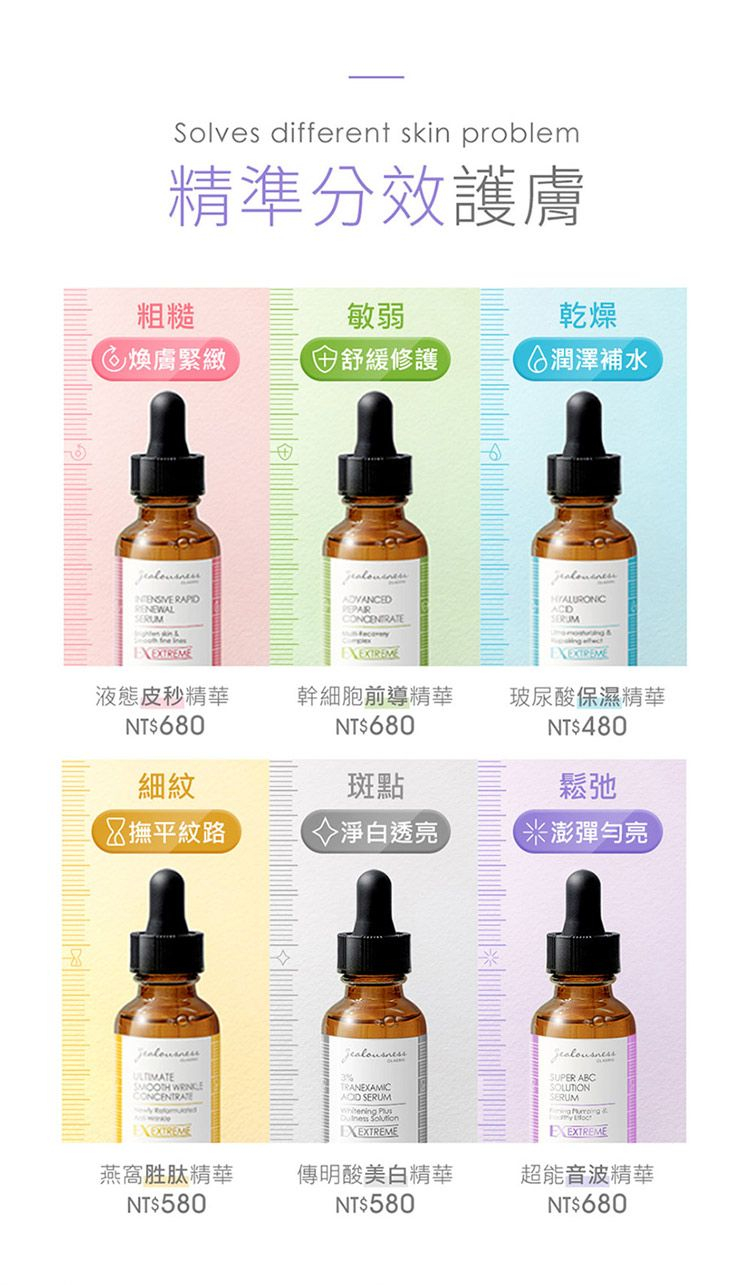 Jealousness 婕洛妮絲 超能ABC音波精華(5ml)隨身瓶／ABC紫精華【小三美日】空運禁送 DS013315 | 蝦皮購物