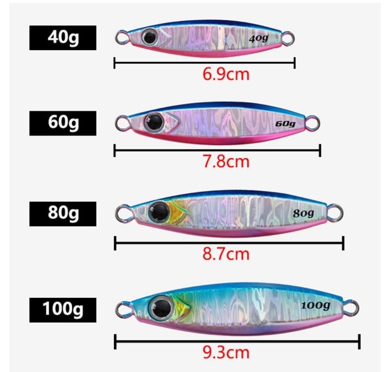 【香香釣具】春鯿鐵板 Slow Jig 40 60 80 100g 路亞，台灣出貨，開發票 | 蝦皮購物