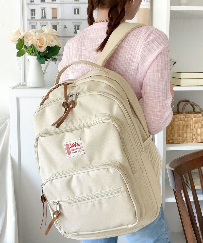 DoReFe |現貨新款 日本代購 JAVA 素色輕量 休閒 大容量機能 背包 書包 男 後背包 | 蝦皮購物