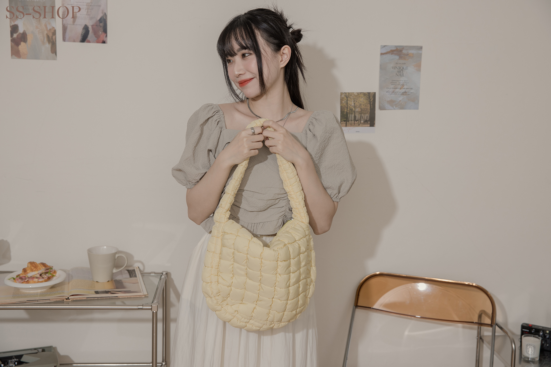 雲朵包 側背包 拉鍊包 有內裏 內袋 女生 配件 飾品 SS-SHOP A0074 | 蝦皮購物