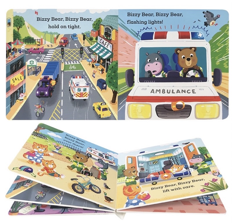 Bizzy Bear 小熊很忙 全新英國正版 操作書 互動式繪本QR Code 掃描聽英文 | 蝦皮購物