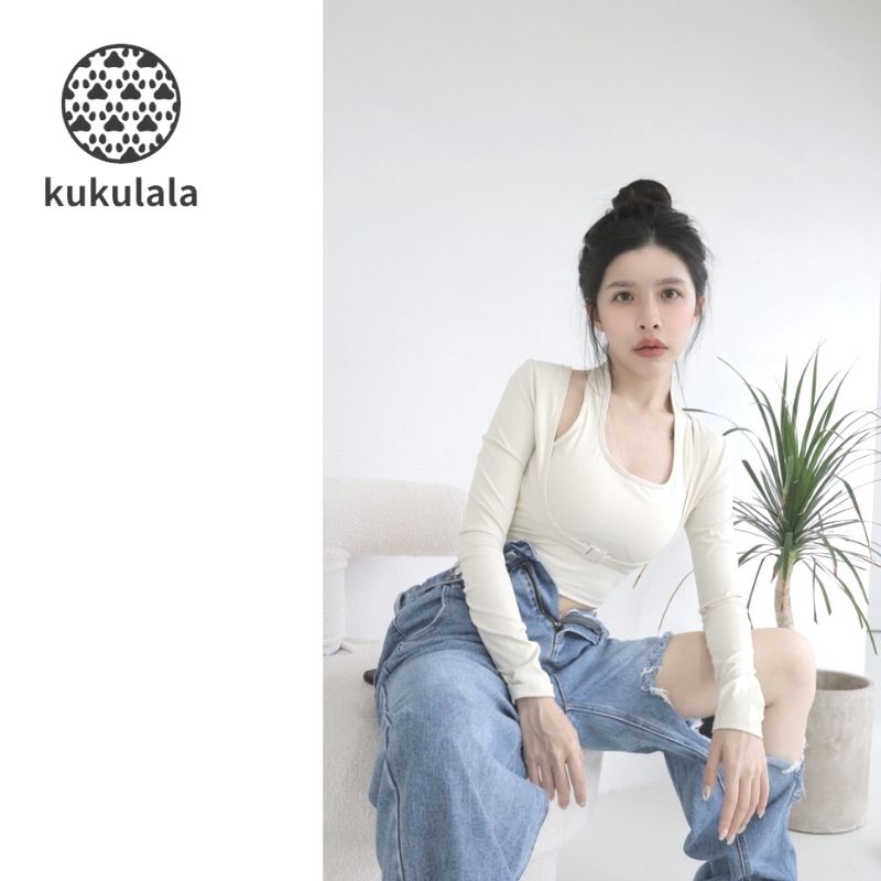 kukulala sport bra 】Energy長袖款高強度運動內衣 集中包覆 運動內衣 瑜珈 長袖運動內衣 | 蝦皮購物