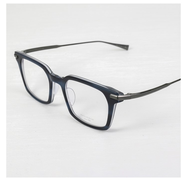 MASUNAGA TONA 增永眼鏡｜日本手作純鈦潮流個性休閒方形小臉全框眼鏡 男生品牌眼鏡框【幸子眼鏡】 | 蝦皮購物