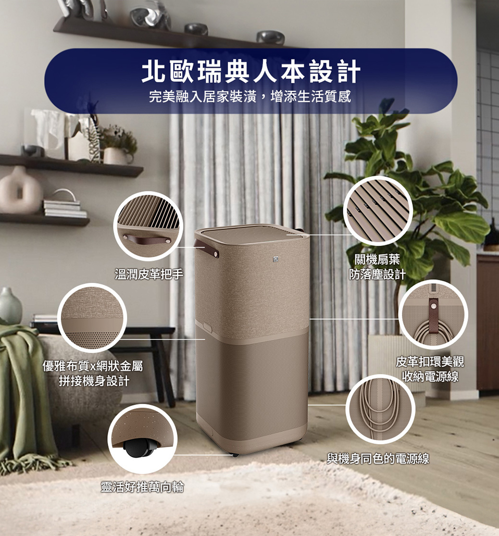 Electrolux 伊萊克斯 極適家居900 雙效涼風循環頂級空淨機(EP93-75WBA)(無熱風) | 蝦皮購物