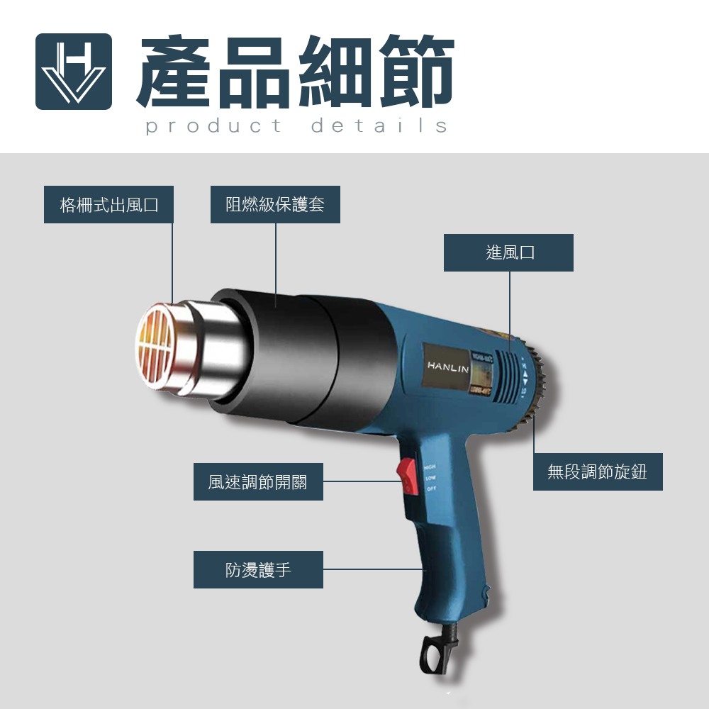 HANLIN-F866C 專業可調控溫恆溫熱風槍 裝熱縮膜 汽車貼膜 除漆烘乾 吹熱縮管 彎曲PVC塑料管 手持熱風槍 | 蝦皮購物