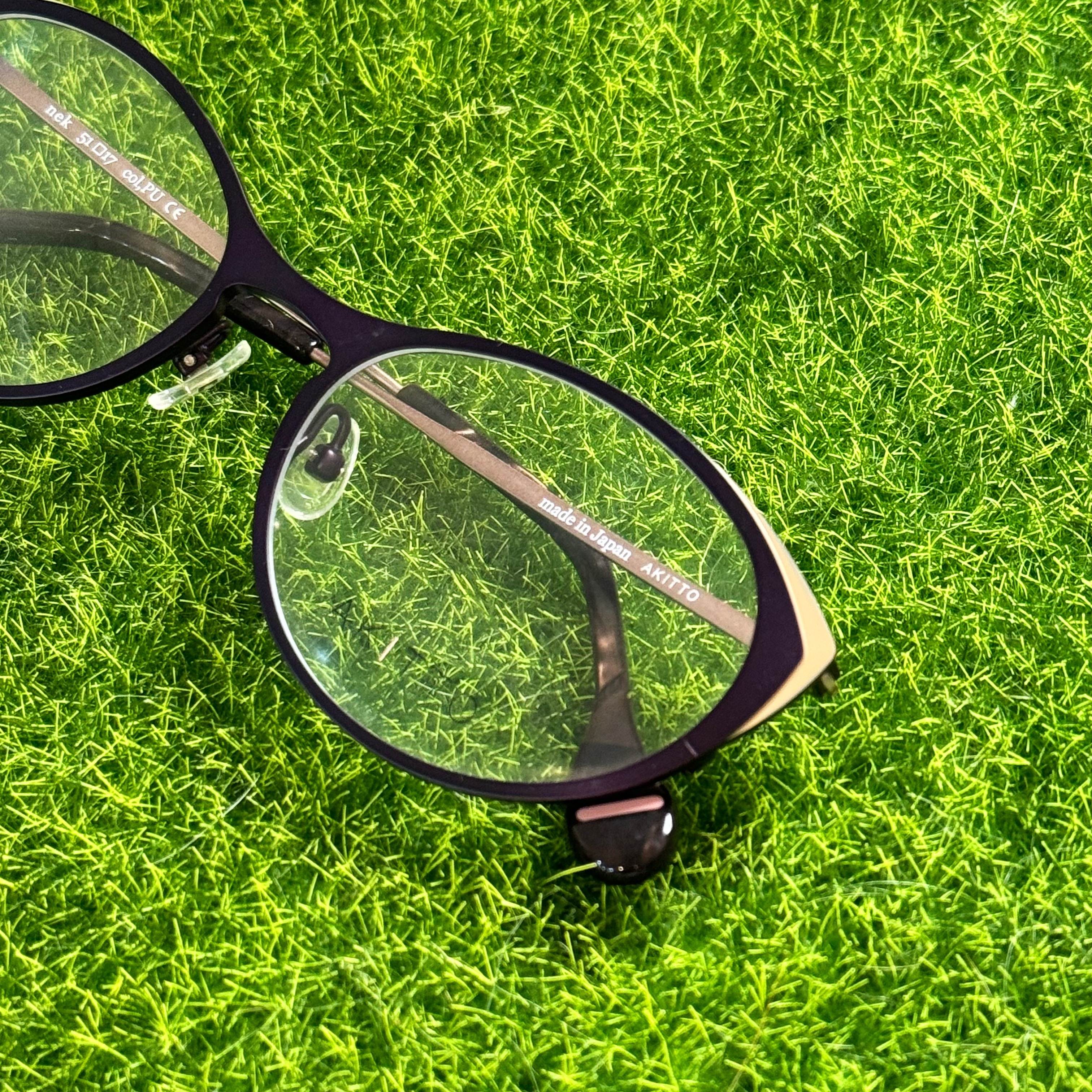 【AKITTO】 純鈦｜日本手工框｜川上明仁｜傳統七寶燒工藝｜日系女孩｜小臉女生｜靖江｜貓眼｜NEK【唯光眼鏡】 | 蝦皮購物