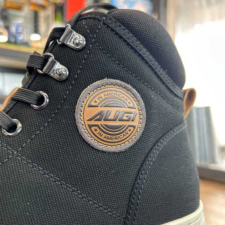 。摩崎屋。AUGI AU5 Urban 黑色 - 帆布 休閒車靴 拉鍊式穿脫 騎士車靴 | 蝦皮購物