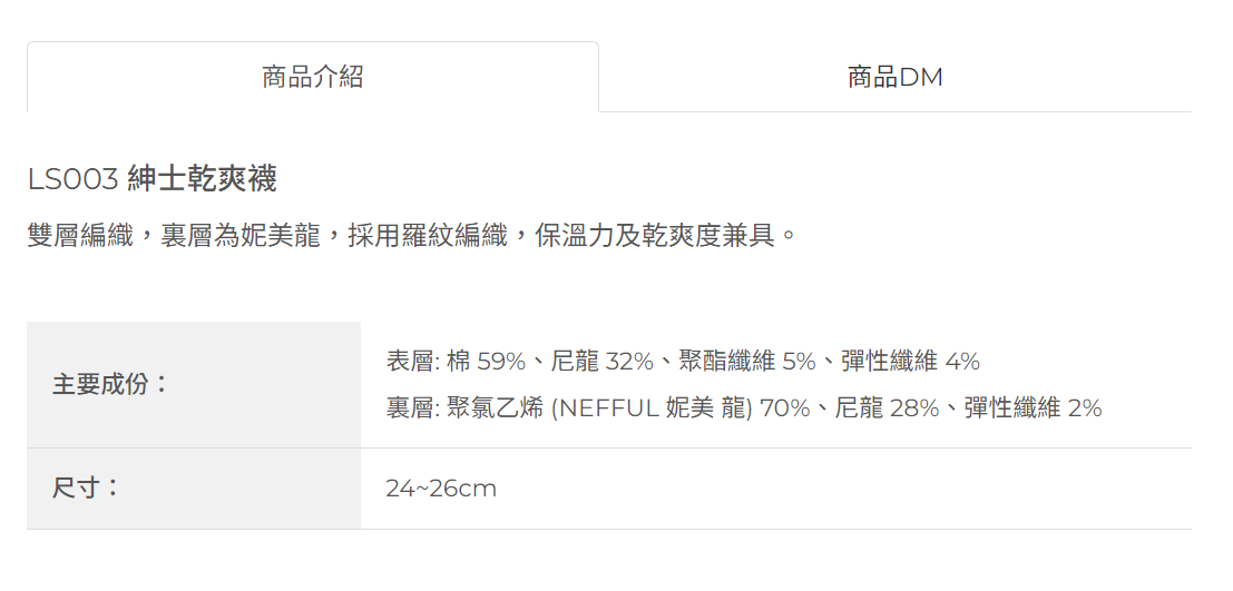 【六折含運出售】妮芙露 NEFFUL LS003 紳士乾爽襪 機能襪 負離子 抗臭 修復關節 修復 代謝 | 蝦皮購物