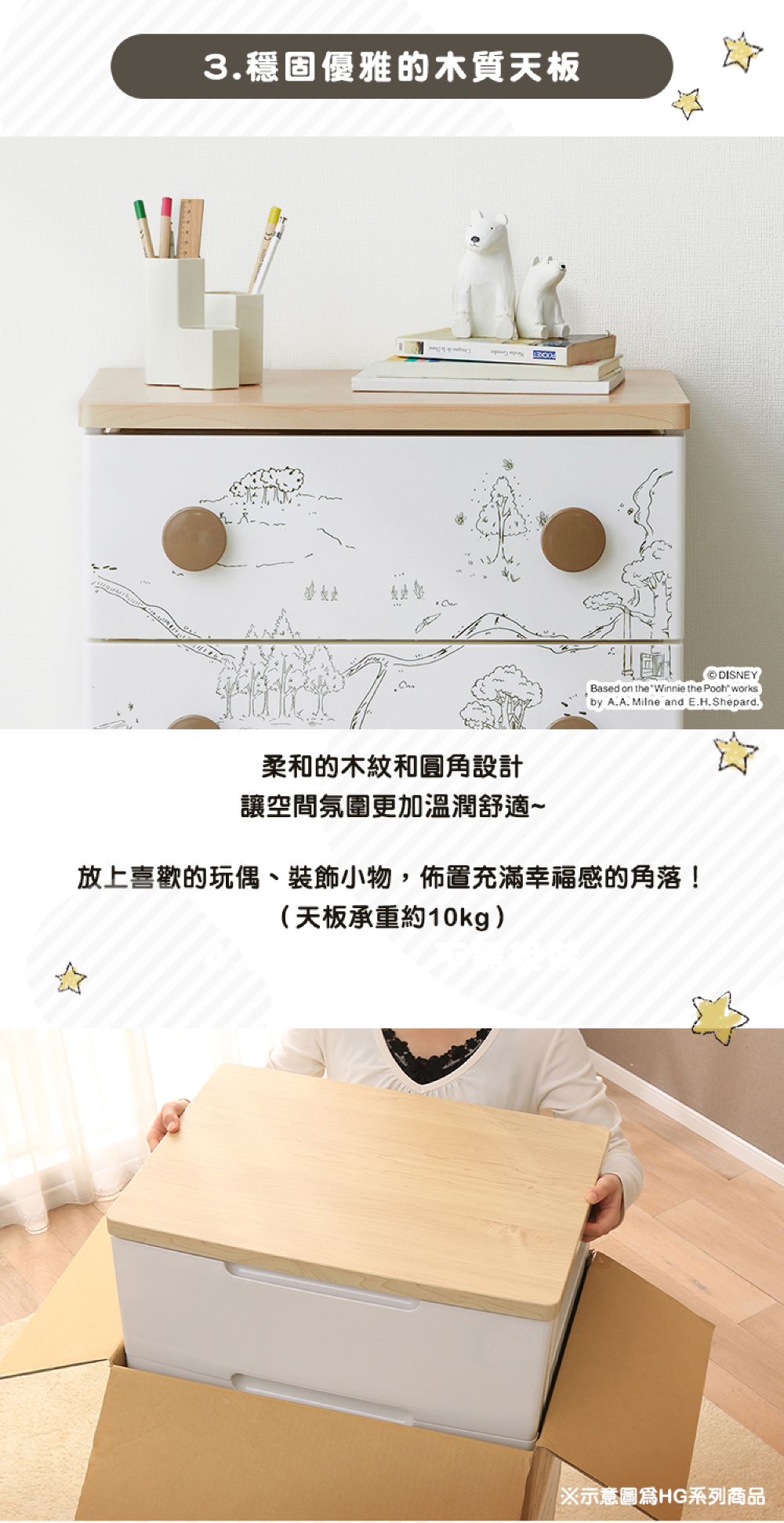 IRIS OHYAMA 迪士尼日本製木質天板四層收納櫃 NHG-W554 (衣櫃/收納箱/收納盒) | 蝦皮購物