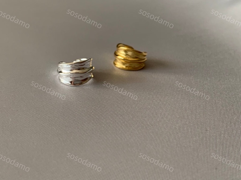 【金色24H出貨】出口日單 S925純銀 TDF風原宿小眾褶皺造型耳骨夾 無耳洞耳環 日牌飾品 配飾 銀飾 | 蝦皮購物