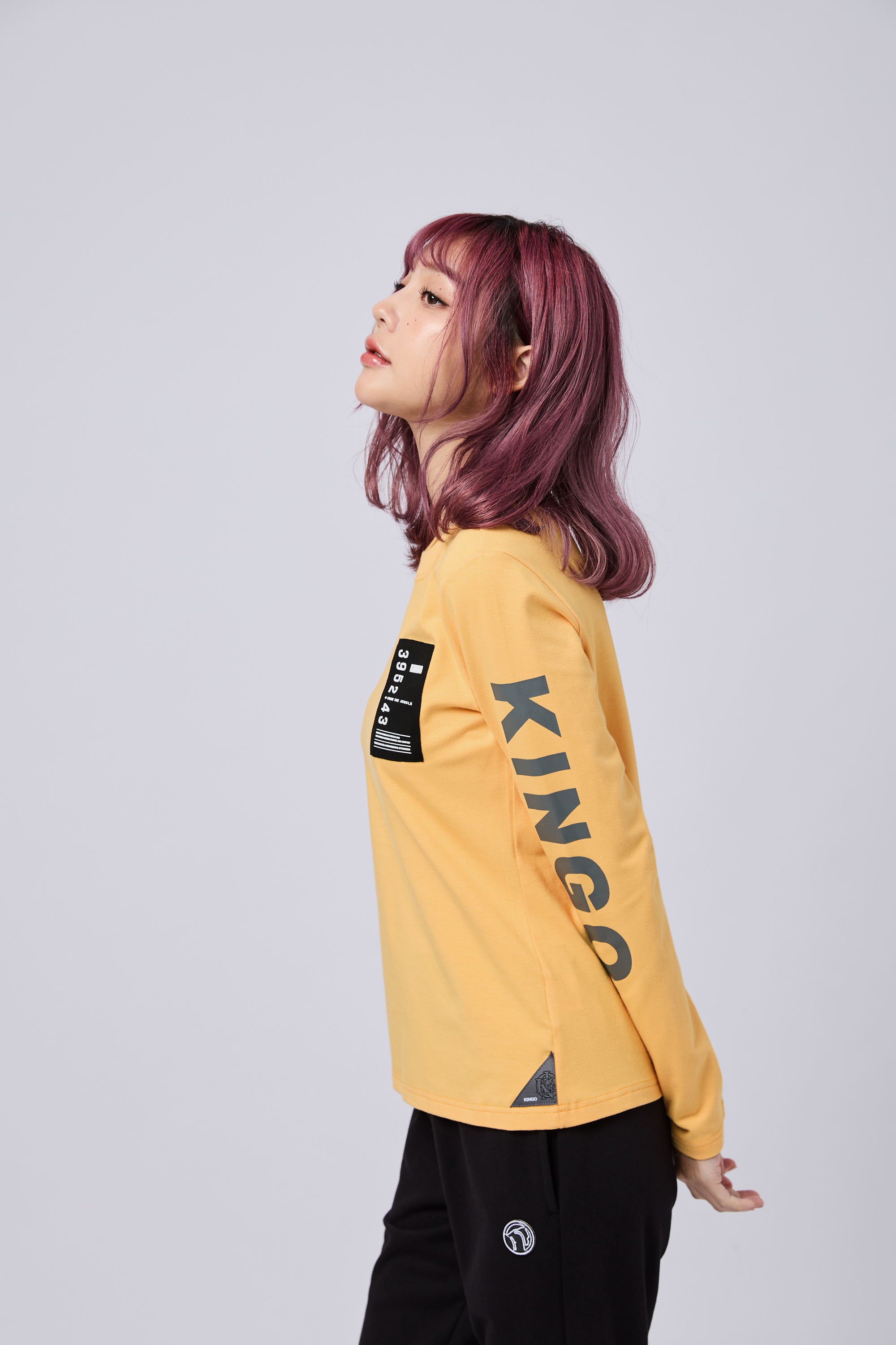 KINGO女款｜芥末黃印花圓領T 322115 | 官方直營 | 蝦皮購物