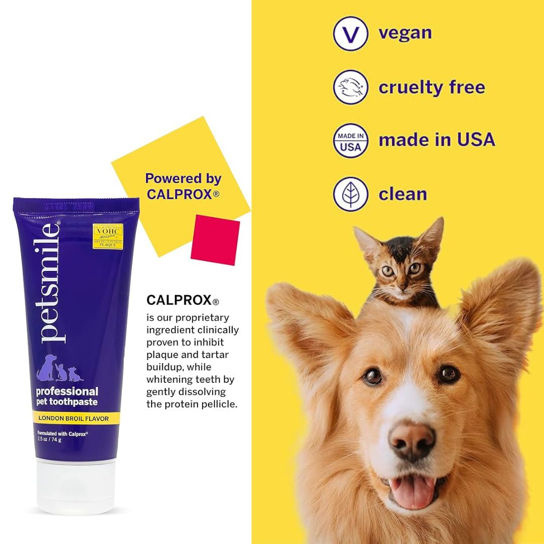 (預購-購買前先詢問)美國Petsmile VOHC認證 寵物牙膏 倫敦燒烤風味 2.5盎司 | 蝦皮購物
