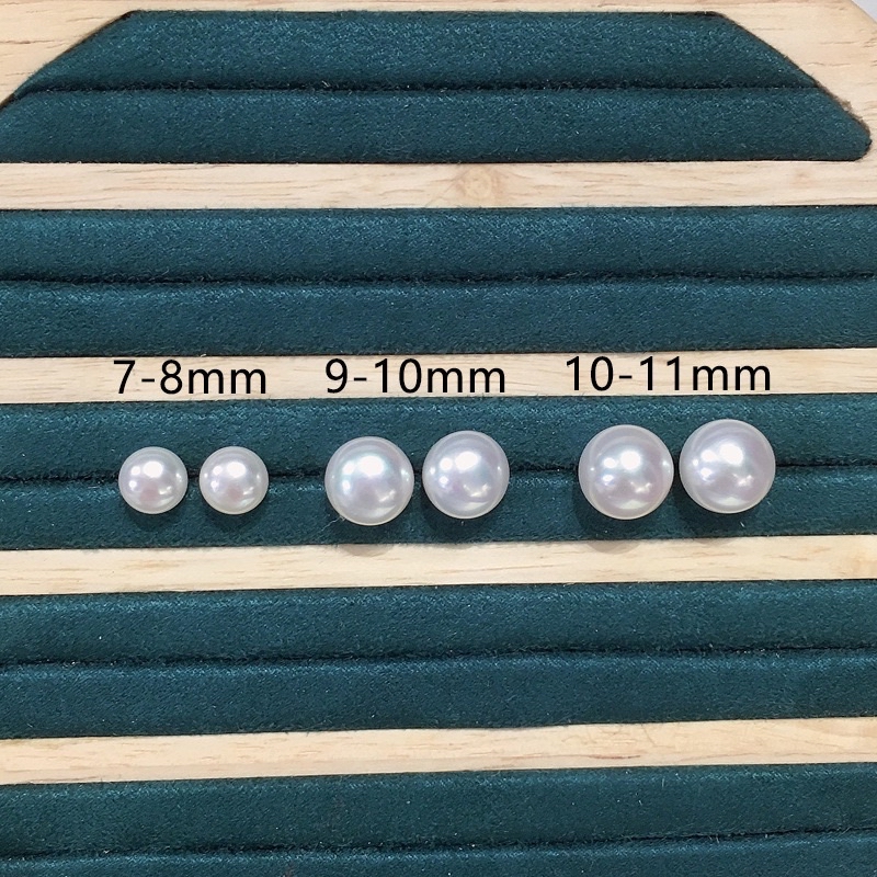 明星都愛的珍珠耳釘～5A/6A高亮小燈泡饅頭圓天然淡水珍珠耳釘，S925銀耳針 | 蝦皮購物