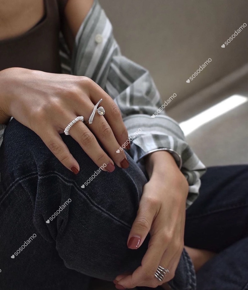 【24H出貨】出口日單 S925純銀 松本惠奈冷淡風不規則開口戒指 日牌飾品 配飾 銀飾 | 蝦皮購物