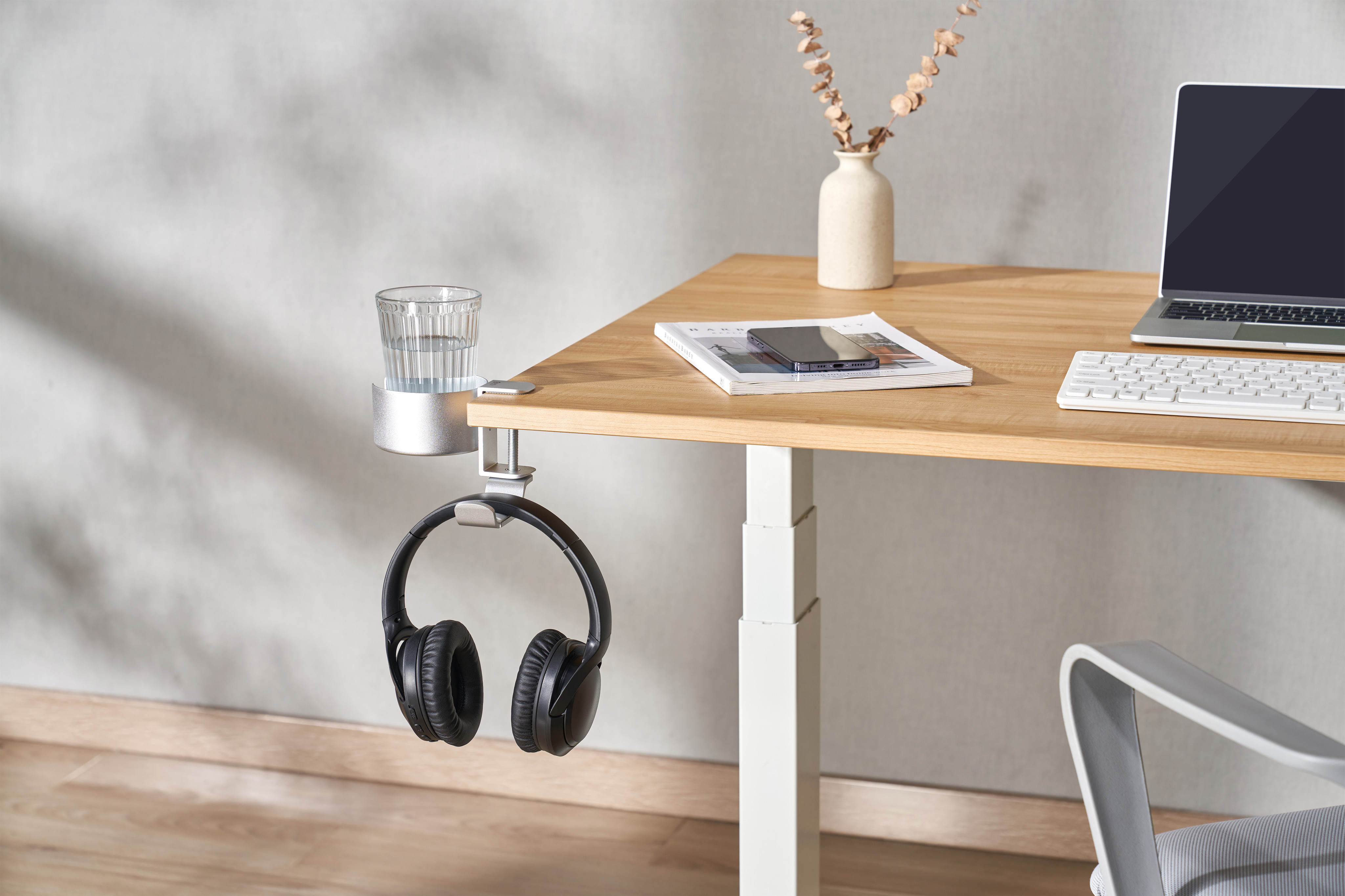 【瑞米 Raymii】 LSA-73 鋁合金夾桌式耳機掛勾支架杯架 杯架 電競耳麥架 收納架 全罩式耳機桌面收納 | 蝦皮購物