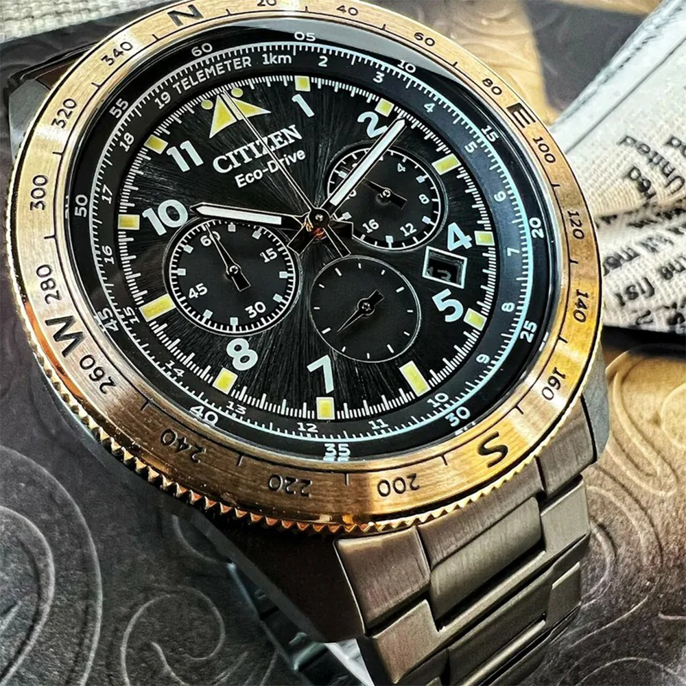 ⏰ACE愛時⏰CITIZEN 星辰 CA4556-89E 光動能 航空 計時 熊貓款 日本機芯 男錶 43mm | 蝦皮購物