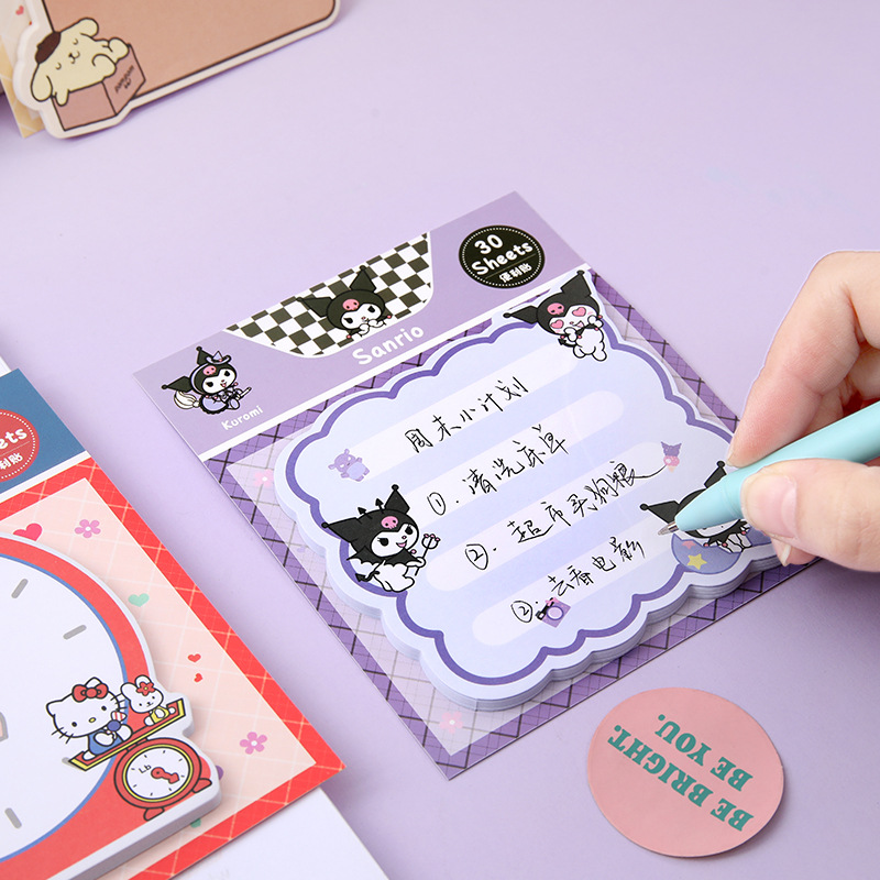 ⭐lisastar 台灣現貨 S68三麗鷗便利貼(有黏)30張 庫洛米便利貼 大耳狗便利貼 美樂蒂便利貼 布丁狗便利貼 | 蝦皮購物
