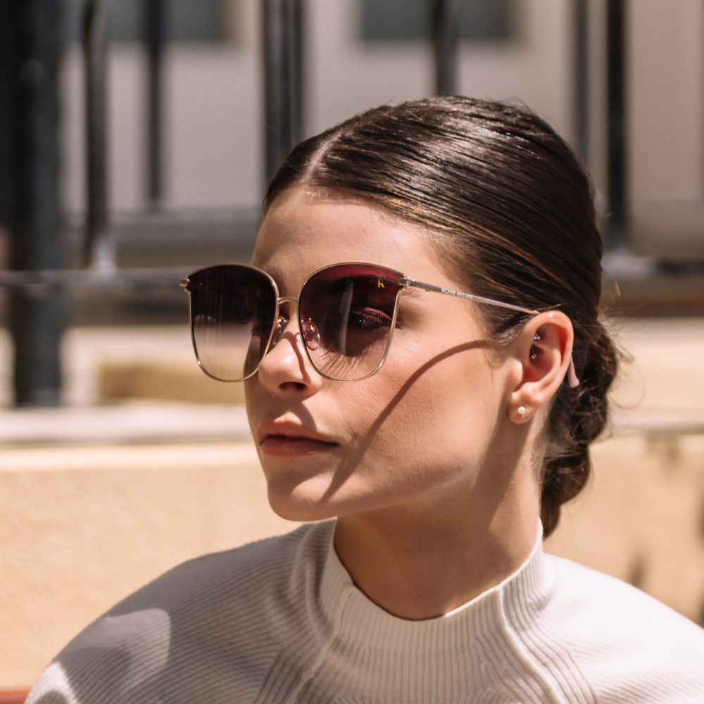 【ROSIE ALLAN】KEATS 金 時尚輕量太陽眼鏡 | 蝦皮購物