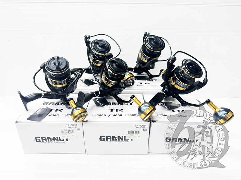 百有釣具 POKEE太平洋 GRANDY TR無間隙+金屬握丸2+1培林捲線器 TR-3000~7000型 | 蝦皮購物