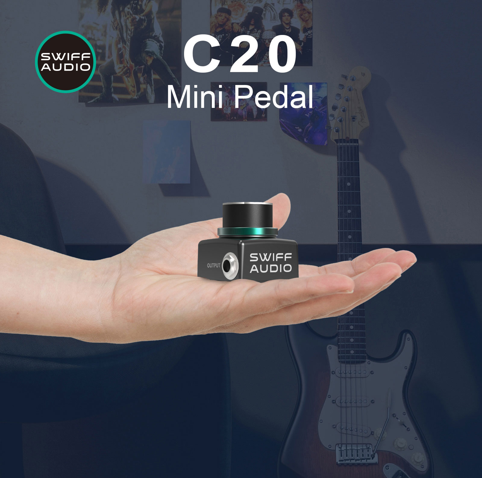 【存在音樂】現貨 Swiff Audio 迷你地板調音器 C20 Mini Pedal Tuner 單顆效果器 | 蝦皮購物