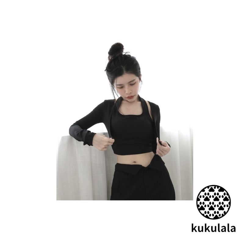 kukulala sport bra 】Energy長袖款高強度運動內衣 集中包覆 運動內衣 瑜珈 長袖運動內衣 | 蝦皮購物