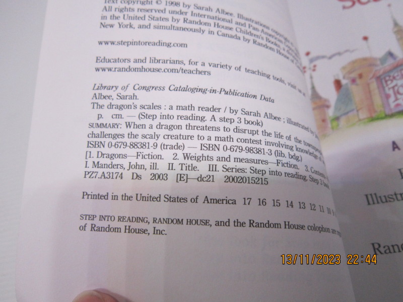 「二手書」Step into Reading 3: The Dragon's Scales 英文讀本 Math Read | 蝦皮購物