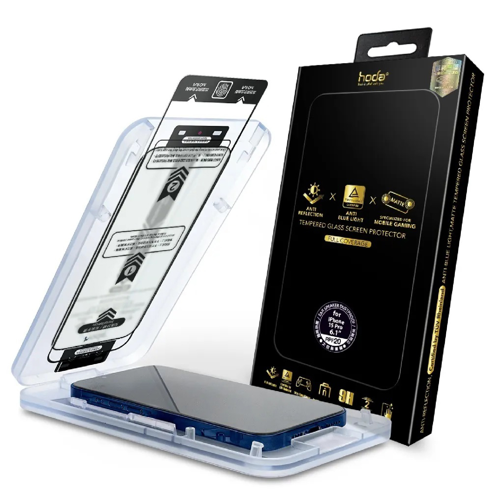 hoda AR 9H 抗反射 德國萊茵 抗藍光 霧面 螢幕貼 玻璃貼 iPhone 15 Plus Pro Max | 蝦皮購物