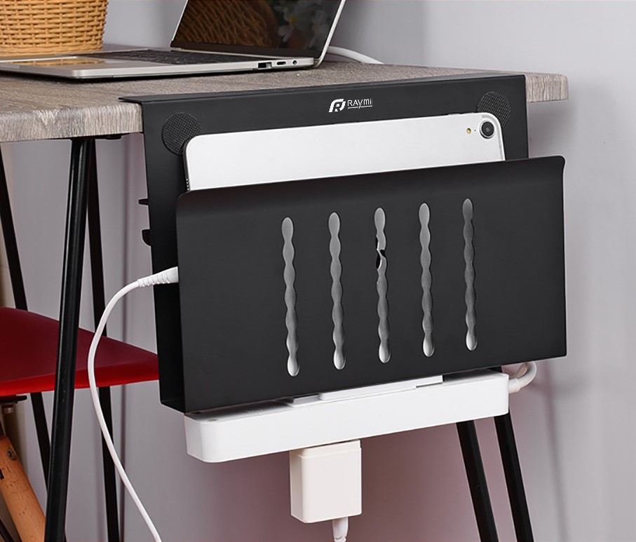 【瑞米 Raymii】 ZN-11 夾桌平板筆電收納支架 書本收納 桌邊收納支架 收納槽 升降桌配件 | 蝦皮購物