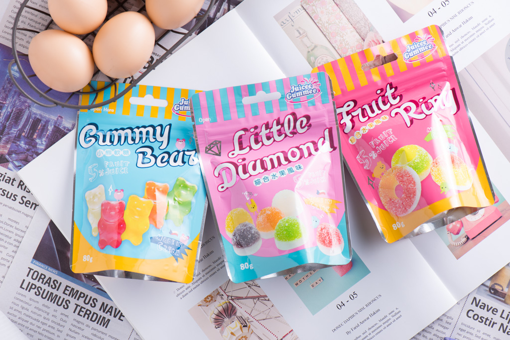 QQ軟糖 迷你雙層水果粒 綜合圈 水果熊造型 水果口味酸帶軟糖 70g【零食圈】百靈軟糖 | 蝦皮購物