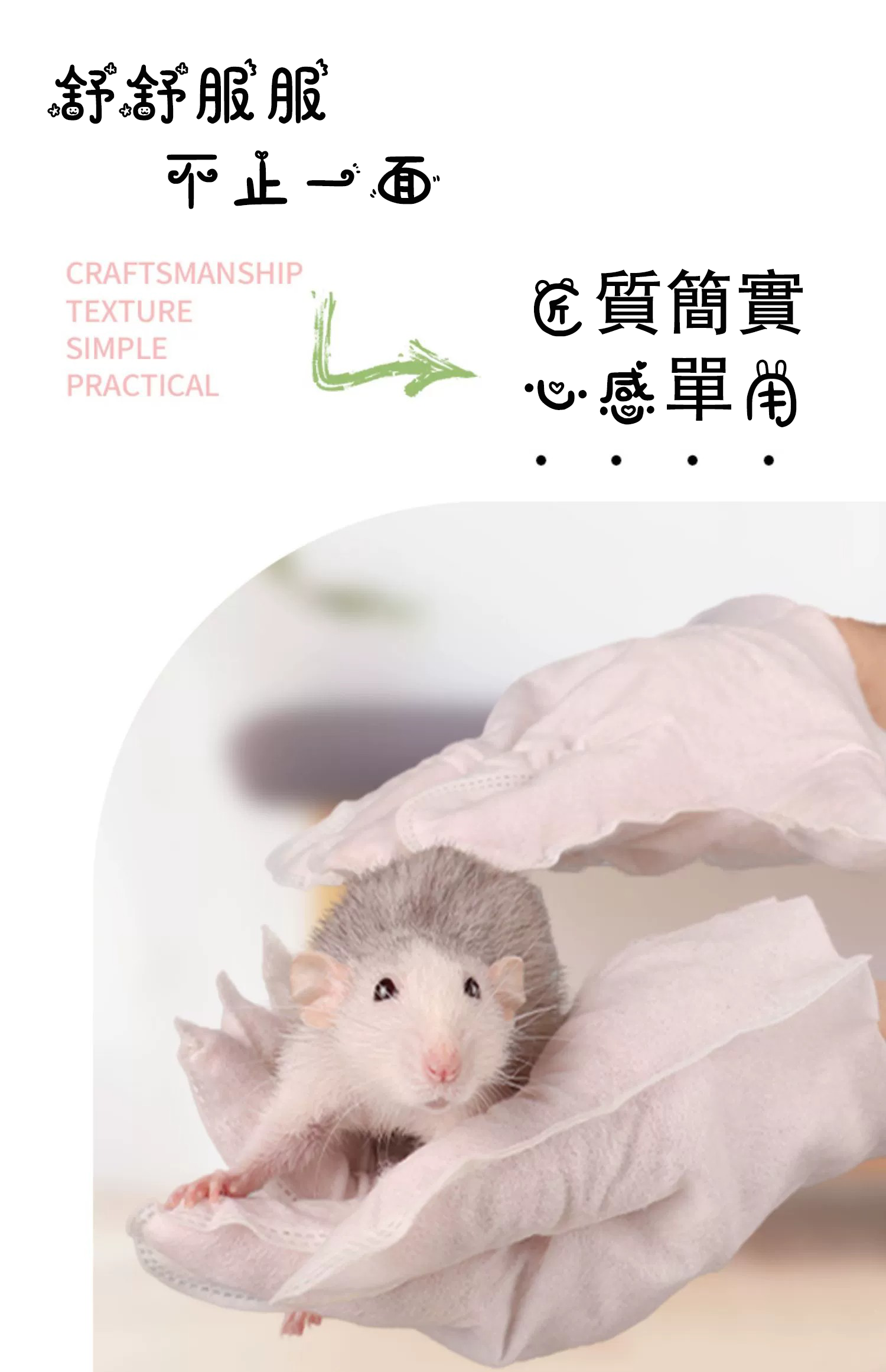 【XL-LX】訂單滿99出貨 現貨 蜜袋鼬免洗手套 蜜袋鼬 倉鼠乾洗濕紙巾 松鼠兔子等小寵 洗澡專用 花枝鼠清潔搓澡用品 | 蝦皮購物