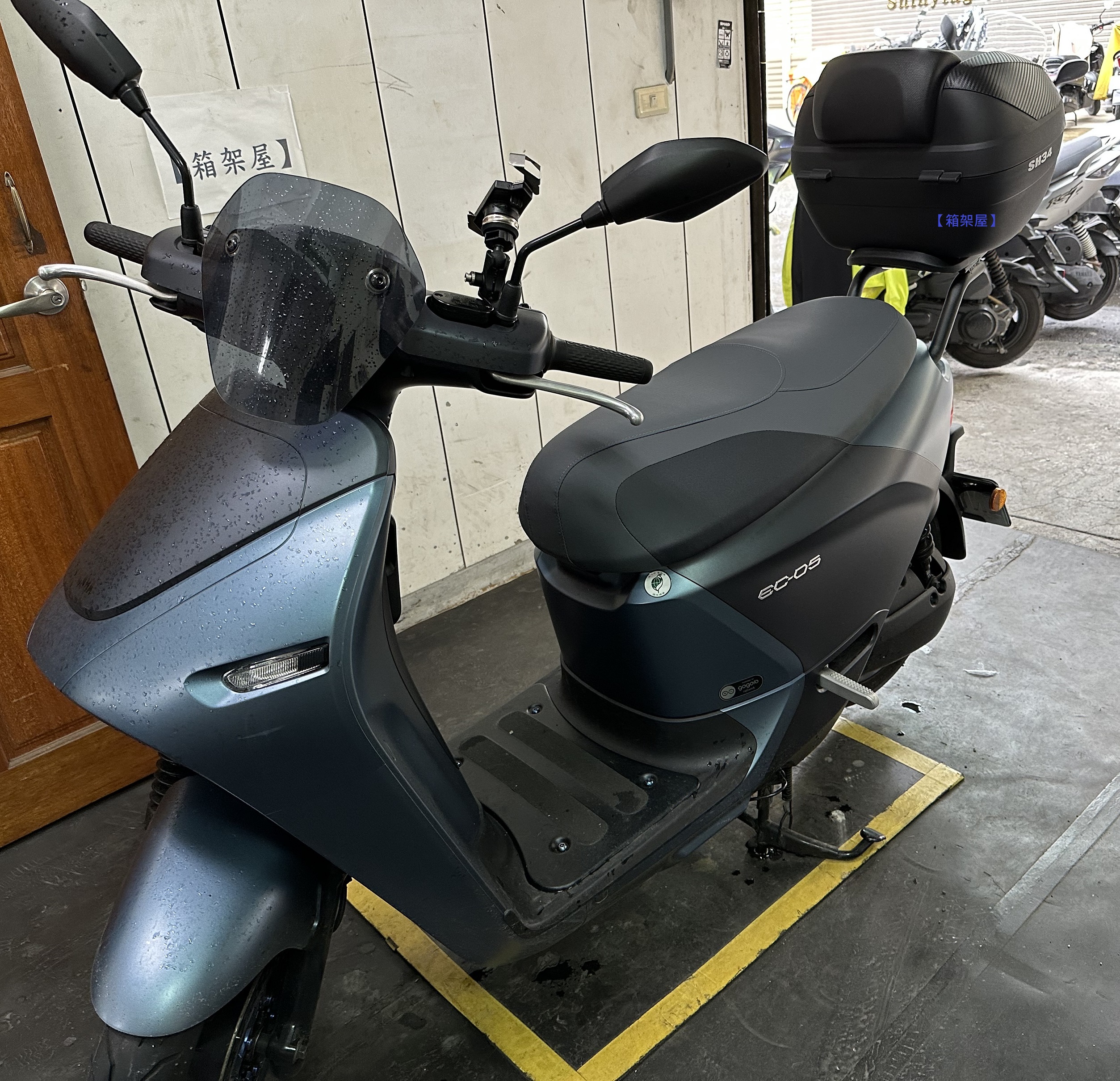 【新北新莊箱架屋】yamaha EC05 EC-05 箱架 後架 後箱架 貨架 + SHAD SH34 快拆後箱 +靠背 | 蝦皮購物