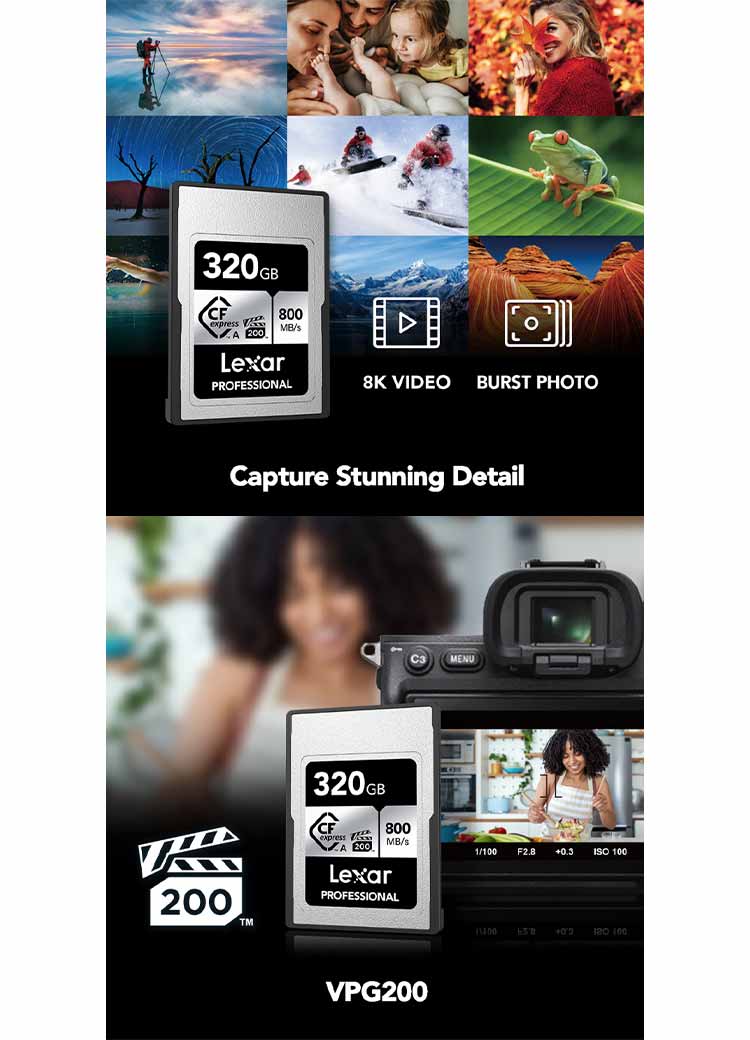 接單進貨~Lexar 雷克沙 CFexpress Type A Silver Series 320G/320GB 記憶卡 | 蝦皮購物