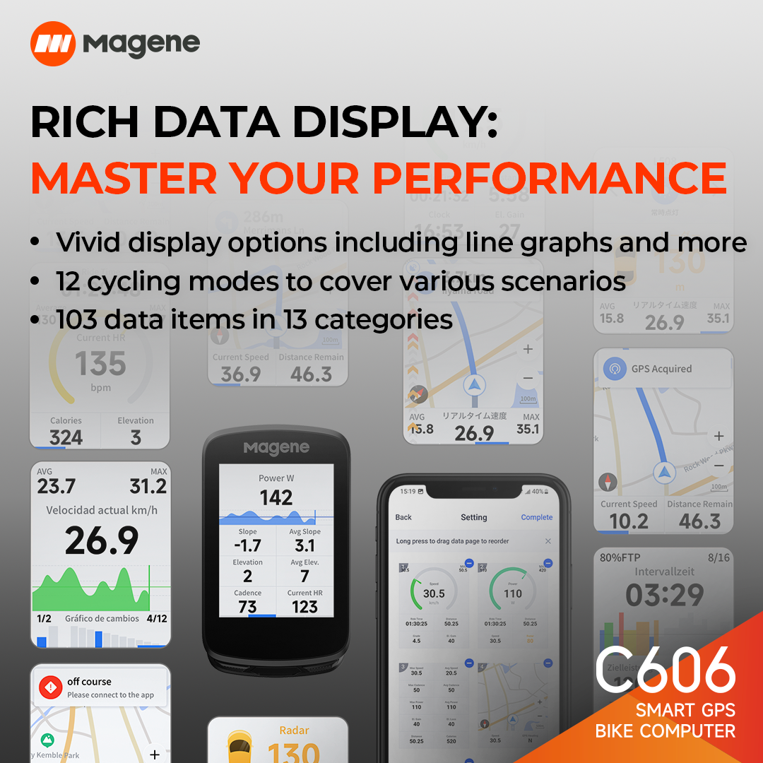 現貨 國際版 邁金 Magene C506 C606 GPS 碼表 彩色觸控螢幕 支援繁體中文 | 蝦皮購物