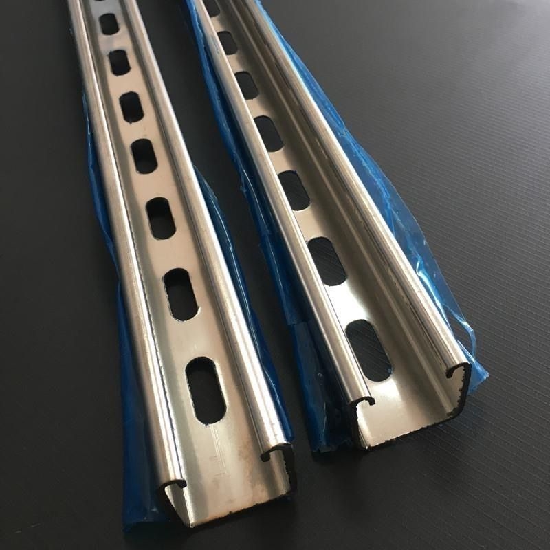 熱賣、不銹鋼C型鋼 U型槽鋼 噴塑沖孔304型材支架41*41*21*25*2.0定制廠家 | 蝦皮購物