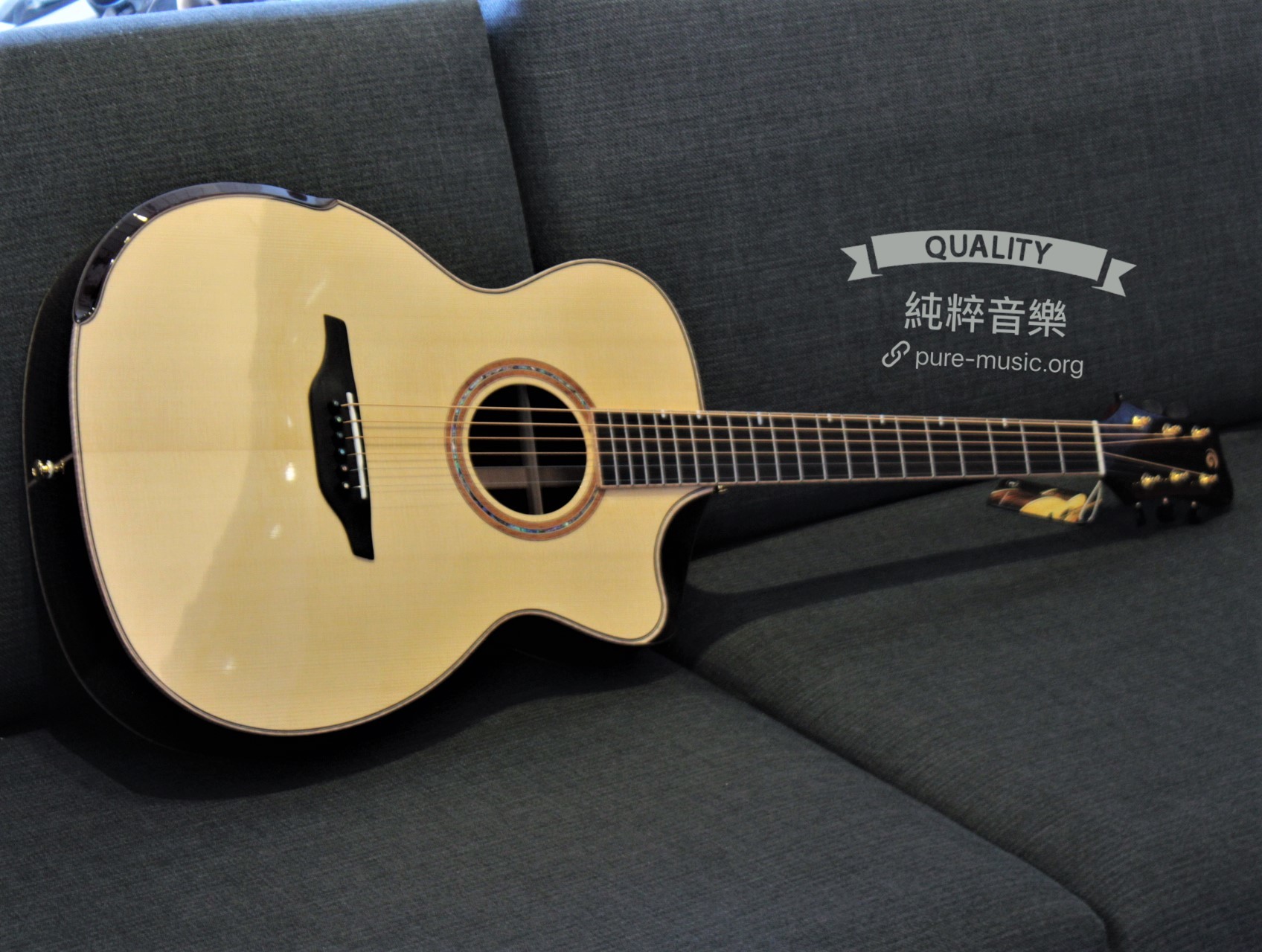 [純粹音樂社] Gomans 000-S18AC 法國品牌全單木吉他 雲杉面板 側背玫瑰木 缺角 | 蝦皮購物