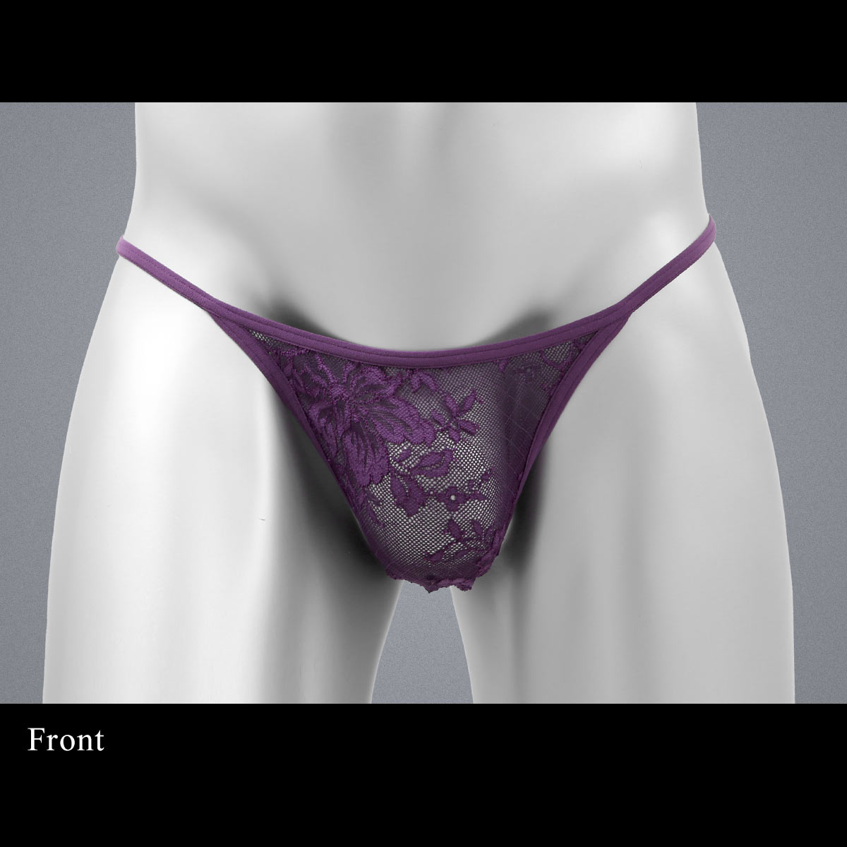 HIMICO男士內褲柔軟舒適全蕾絲鏤空透明誘惑性感透薄丁字T褲U001(C2223HMU001TB)(日本直郵)1 | 蝦皮購物