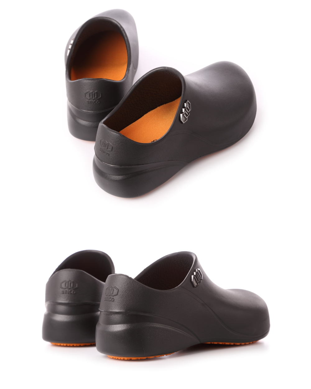 韓國STICO科技防滑工作鞋(廚師鞋) NEC-06曜石黑 | 蝦皮購物