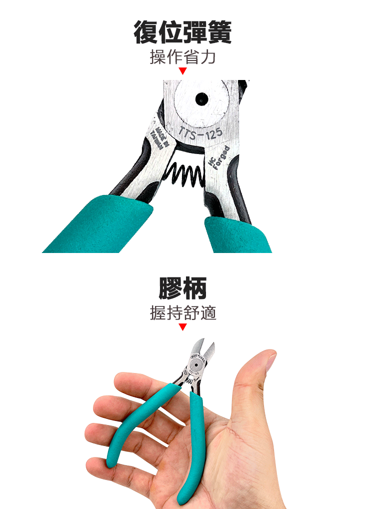 WIGA 威力鋼 TTS-125 5吋 電子斜口鉗 | 蝦皮購物