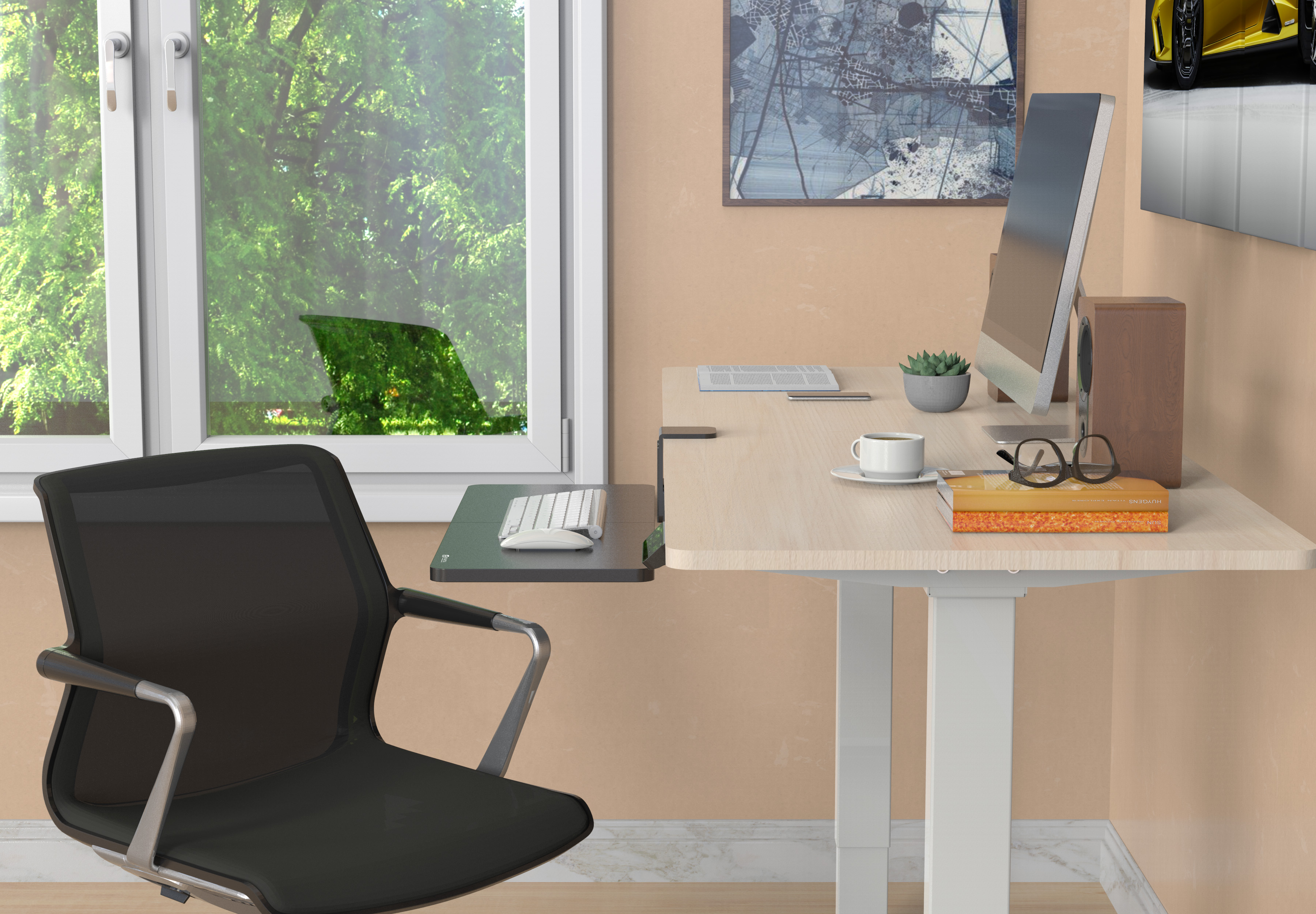 瑞米 Raymii VDA-9 夾桌式旋轉鍵盤托架 鍵盤收納架 升降桌托架 鍵盤收納 可拆卸夾式鍵盤托架 | 蝦皮購物